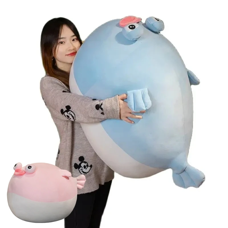 30cm Stuffed Kawaii Cute Puffer Fish Plush Toy Fat Fish Doll Puffers ...