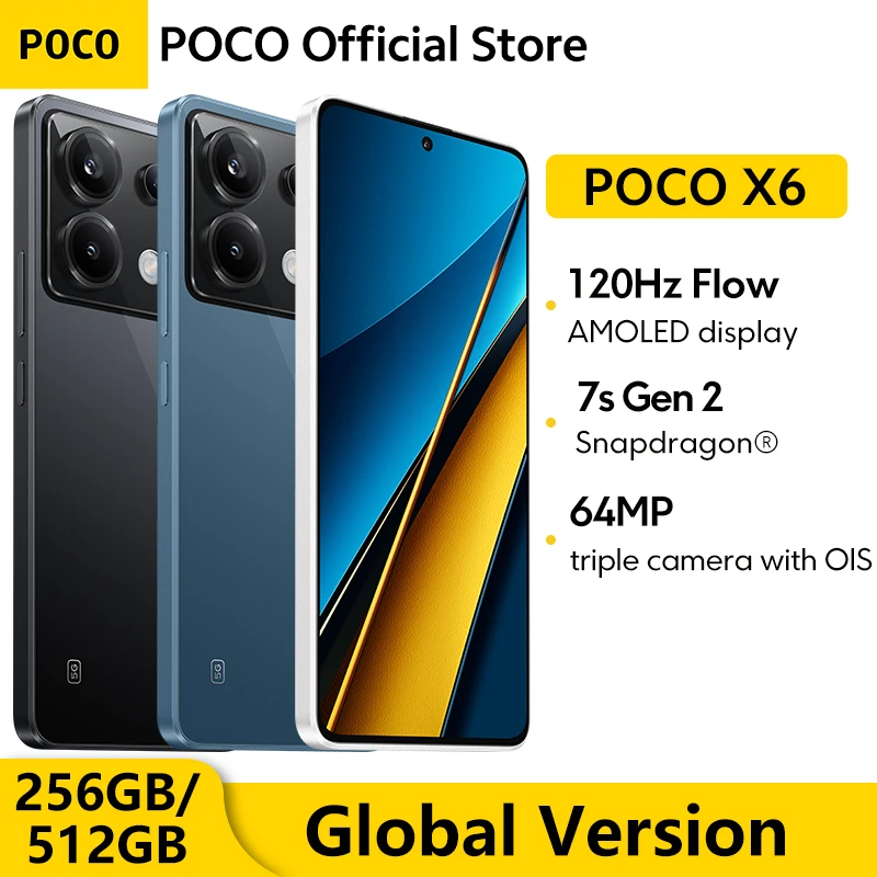 Global-Version-POCO-X6-5G-NFC-Snapdragon-7s-Gen-2-Smartphone-120Hz-Flow ...