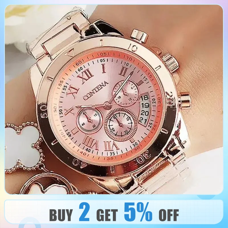 CONTENA-Montre-classique-quartz-pour-femme-montre-bracelet-l-gante-en ...