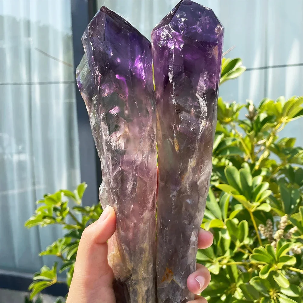 Super-Big-Size-Natural-Uruguay-Amethyst-Backbone-Quartz-Cluster-Wand ...