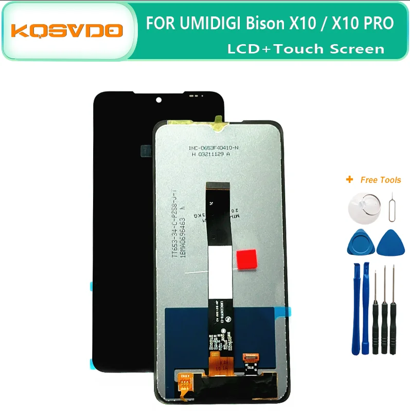6.53" Original New For UMIDIGI Bison X10 Pro LCD Display+Touch Screen For UMIDIGI Bison X10 LCD ...