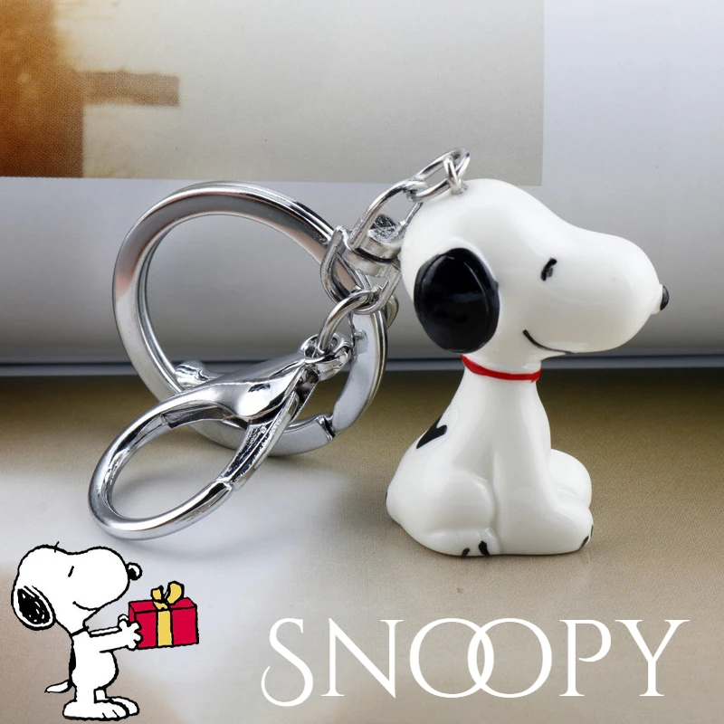 Snoopy-Metal-Cartoon-Keychain-Cute-Dog-Doll-Keyring-Bag-Pendant-Women ...