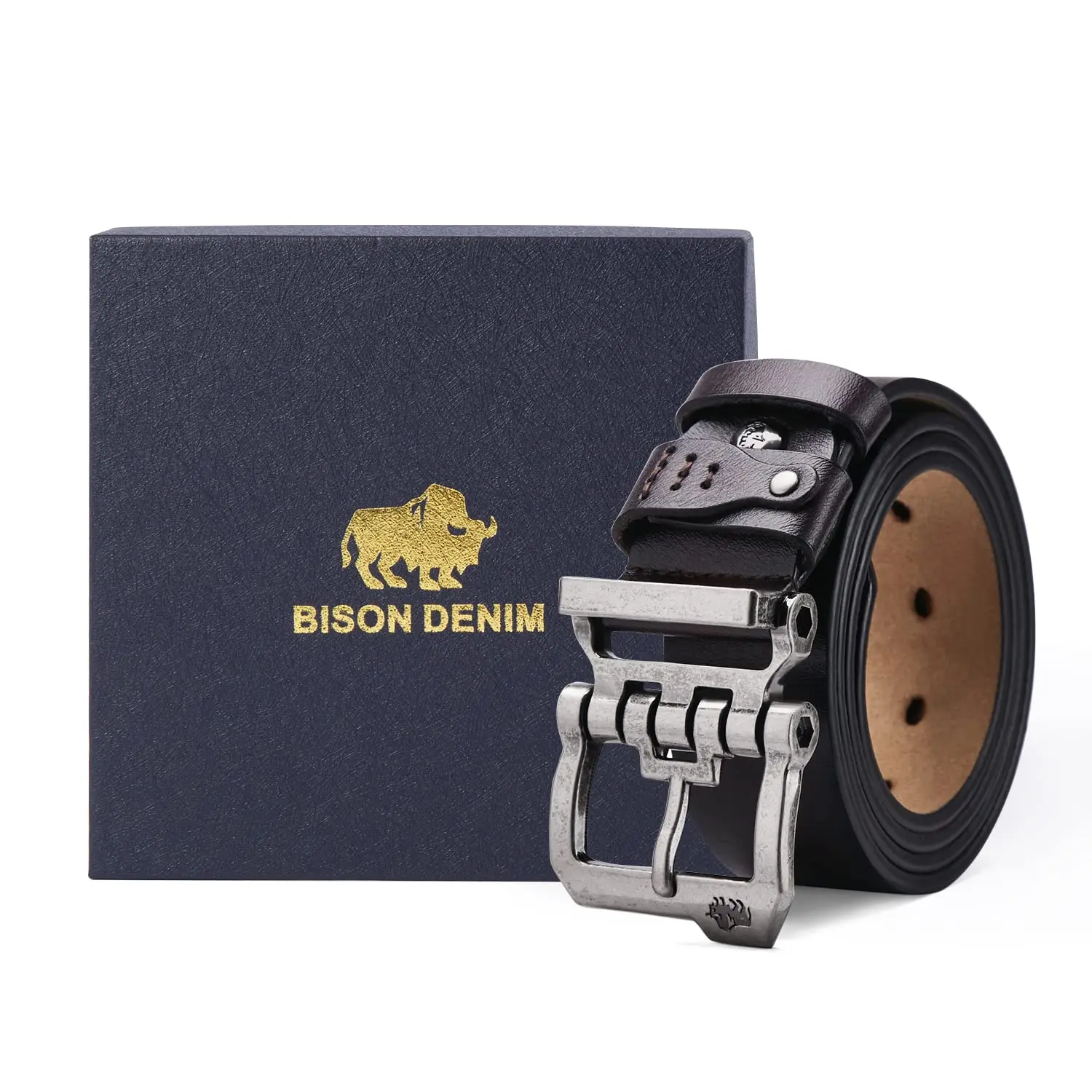 BISON-DENIM-Men-Belts-Male-Business-Leather-Belt-Mens-Genuine-Leather ...