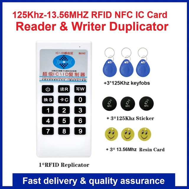 Kézi Frekvencia 125Khz-13.56Mhz Fénymásoló Duplikátor Klóner Rfid Nfc ...