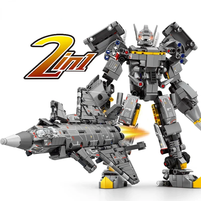 2-in-1-Transform-Robot-Blocks-Toys-War-Fighter-Building-Blocks-Plastic ...