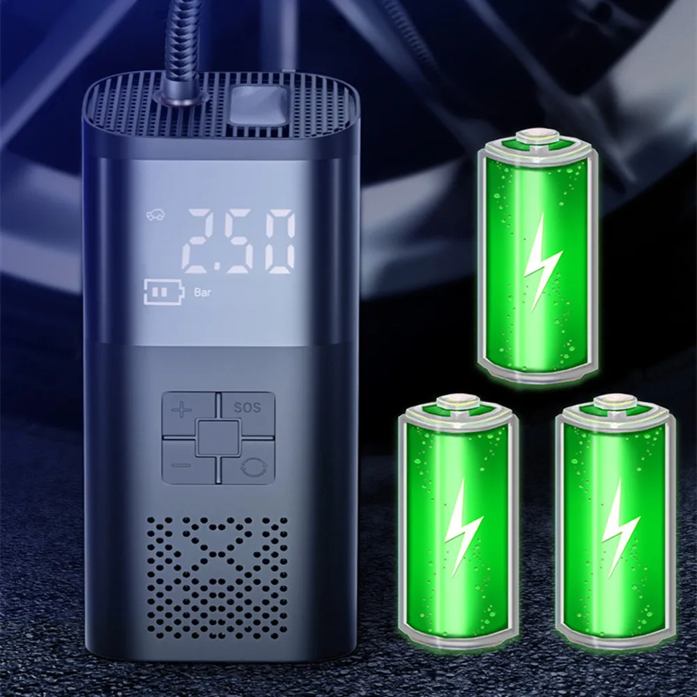 Portable Tyre Inflator + Fast Charger, Car, Motorcycle, Bicycle ball ...