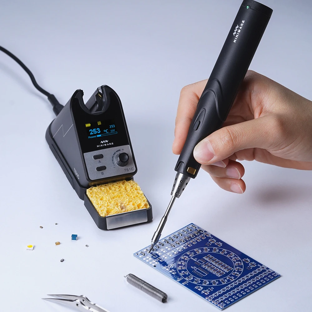 TS1C Wireless Soldering Iron Super-Capacitor Storage Tech BT ...