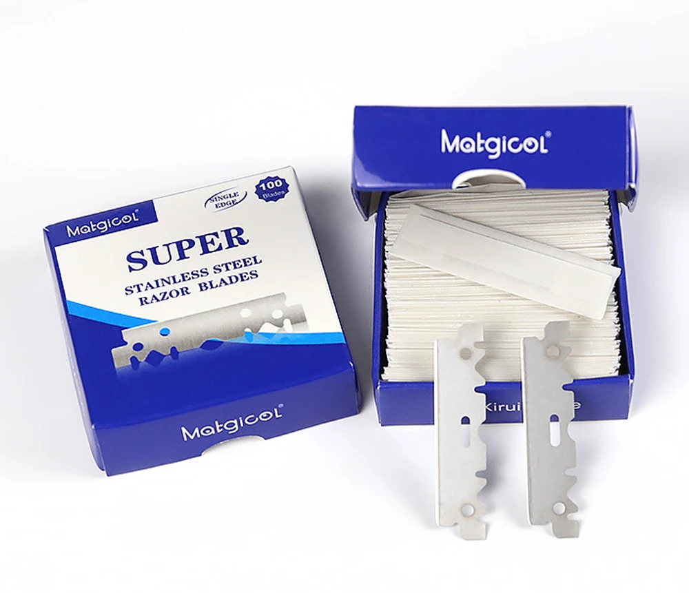 30-50-100-200pcs-Single-sided-Razor-Blades-Men-s-Safety-Shave-Shaving ...