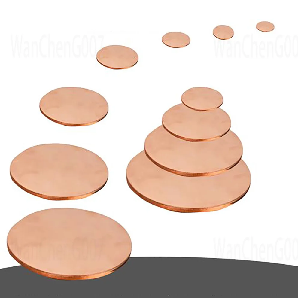 1-4Pcs-T2-Copper-Disc-Round-Plate-Sheet-Copper-Disc-Round-Plate-Sheet ...
