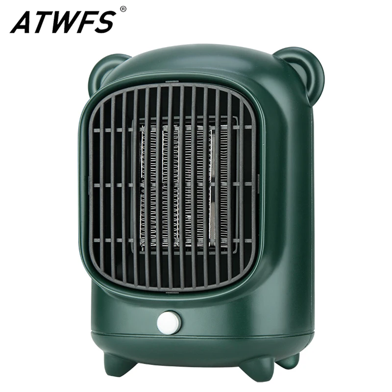 ATWFS Electric Heater for Home Desktop 500W/220V Small PTC Heater Fast Heat Room Heater Warmer ...