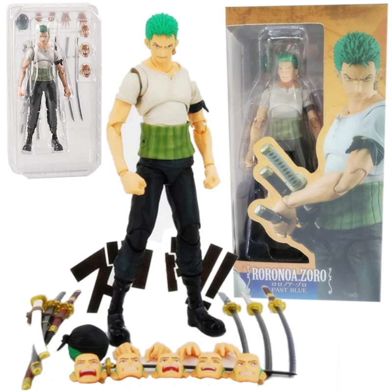 One-Piece-BJD-Roronoa-Zoro-Figure-SHF-Joints-Moveable-ZORO-Four-knife ...