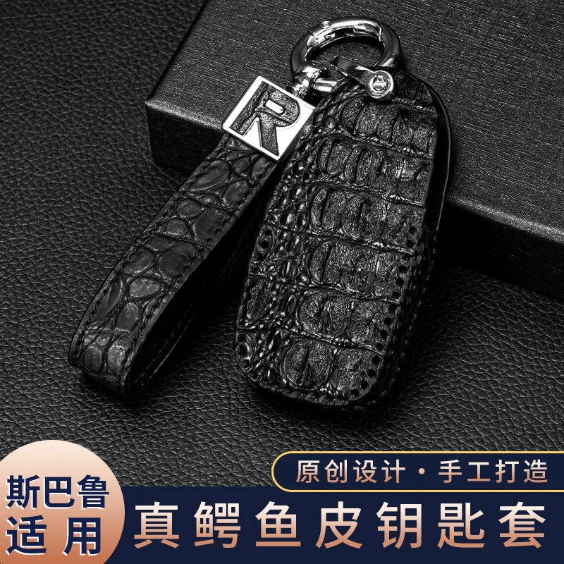 High End Leather Key Fob Cover For Subaru Forester XV Outback Legacy ...