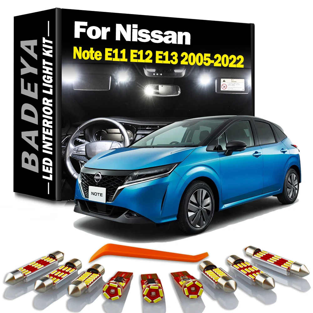 BADEYA-Canbus-LED-Interior-Map-Dome-Light-Kit-For-Nissan-Note-E11-E12 ...