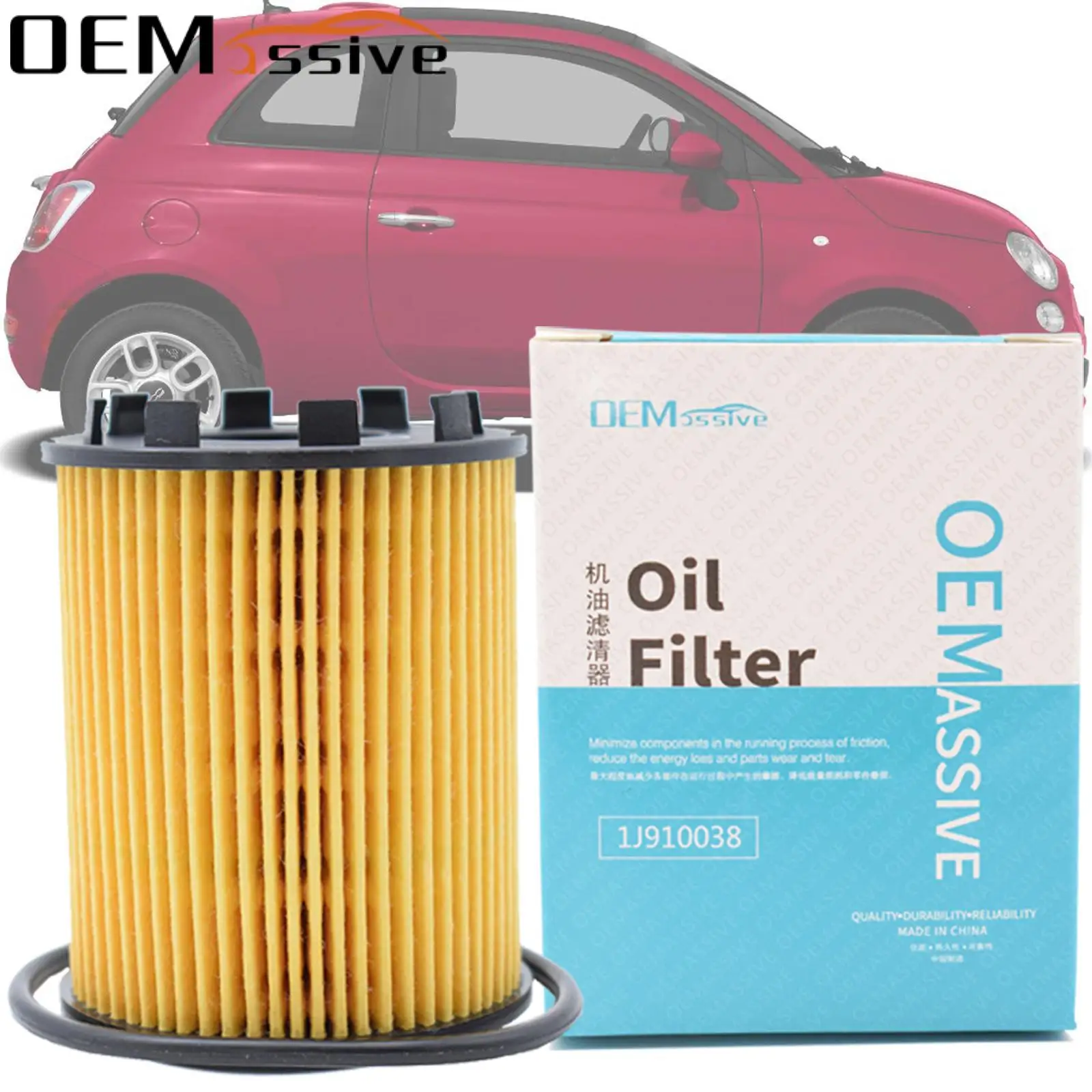 Oil Filter For Fiat 500 Doblo Fiorino Grande Punto Linea 2007 2008 2009 2010 2011 2012 2013 2014 2015 2016 2017 2018 1.3 1248cc Oil Filters