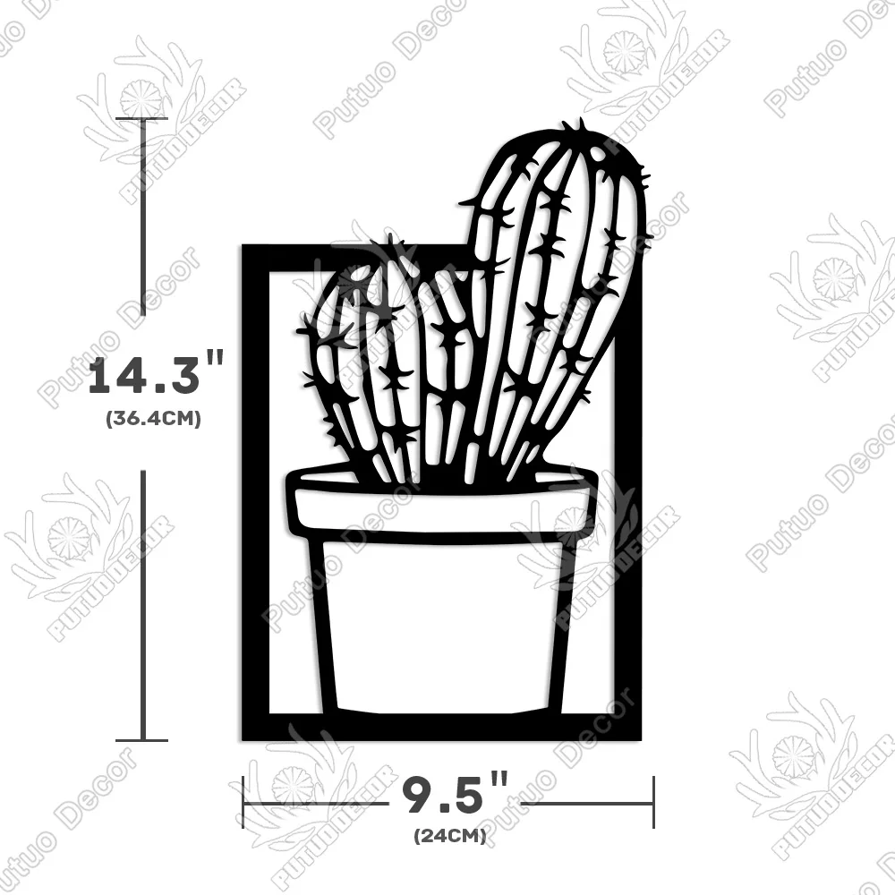 Cactus In Pot Clipart Black