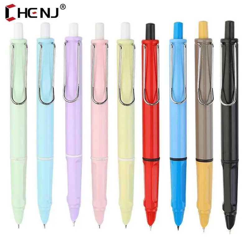 Press Metal Fountain Pen Retractable Extra Fine Nib 0.38mm Ink Pen ...