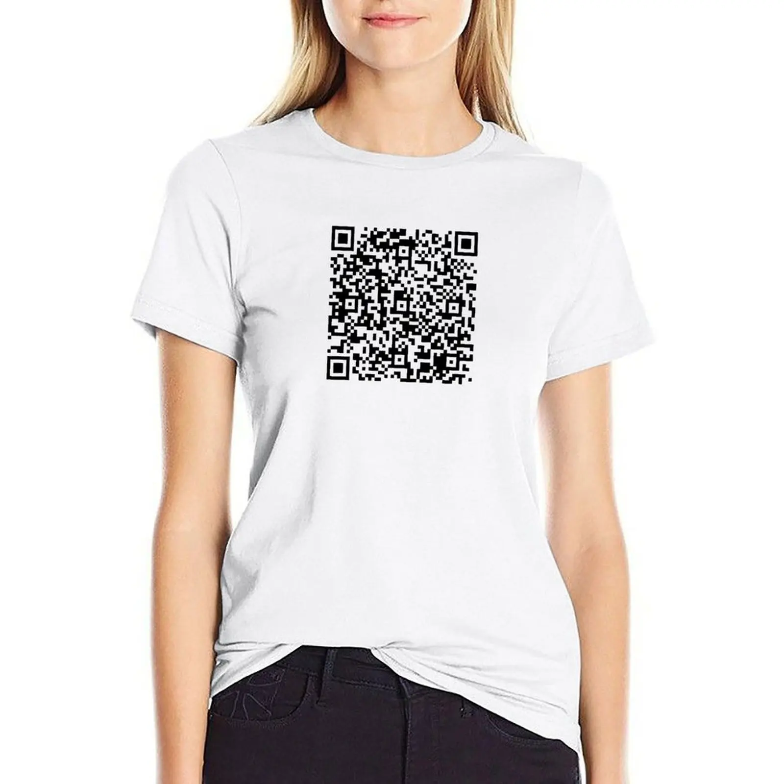 EICAR-Camiseta-con-c-digo-QR-para-mujer-ropa-gr-fica-Camisetas ...