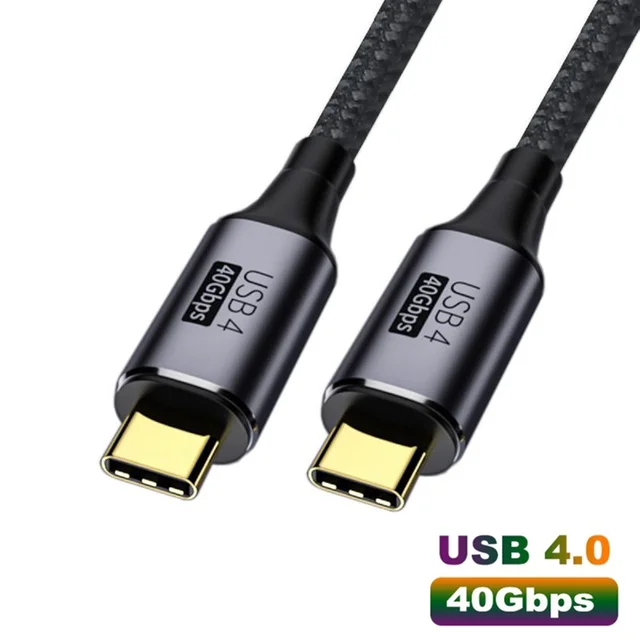 USB4.0 40Gbps data cable 5A PD 100W fast charging USB C to Type C cable ...
