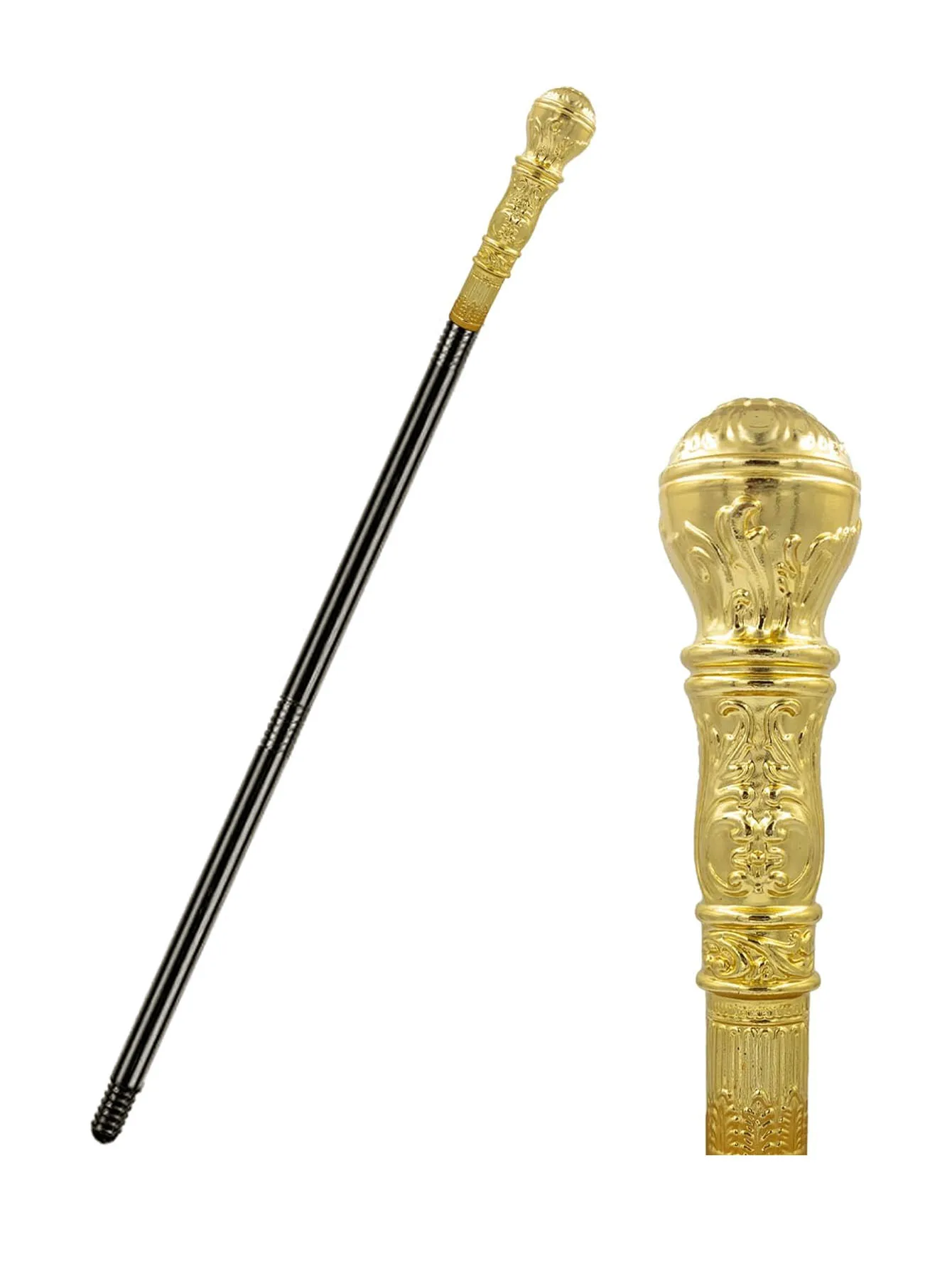 1pc-Antique-Gold-Walking-Cane-Elegant-Vintage-Prop-Stick-Dress-Pimp ...