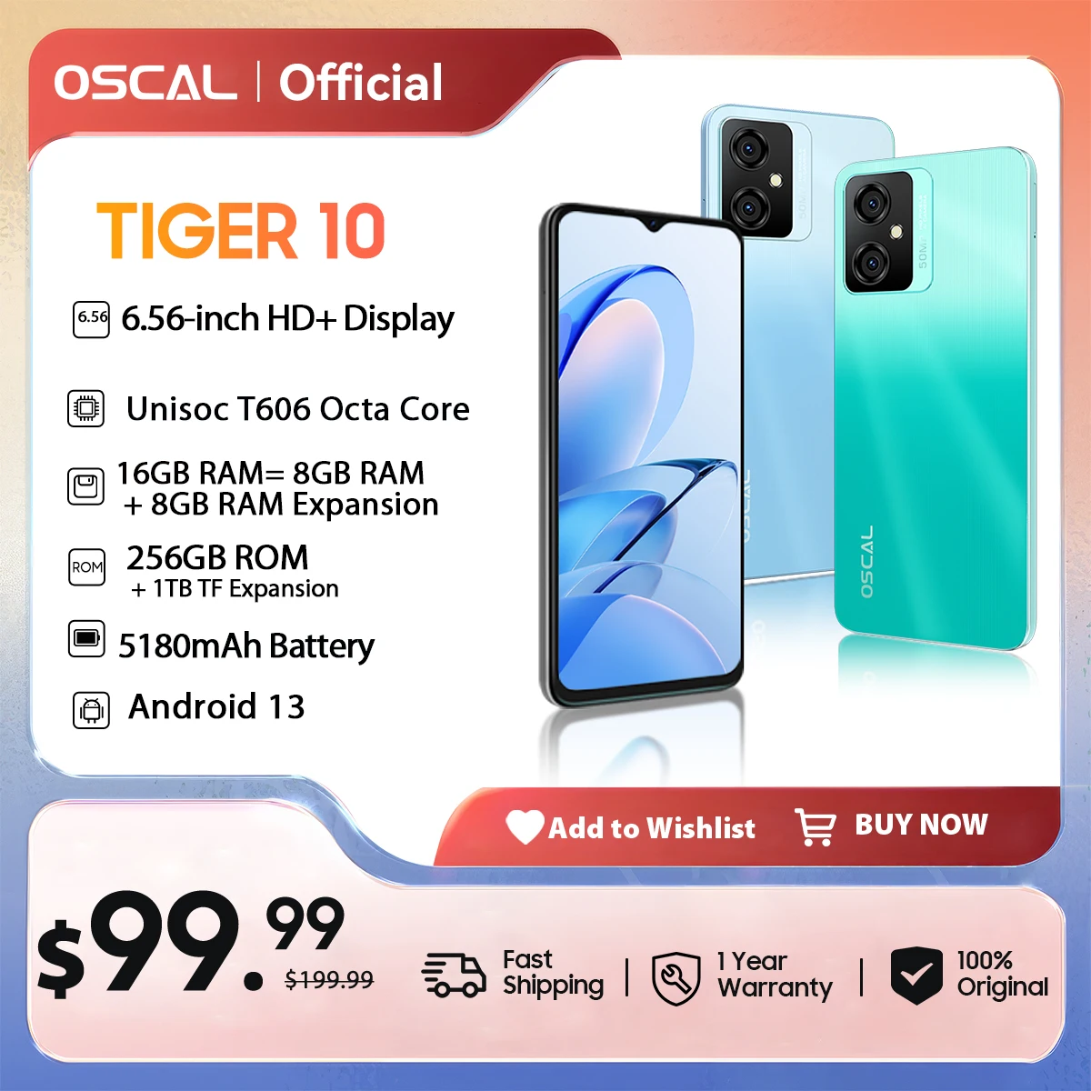 OSCAL-TIGER-10-pantalla-HD-de-6-56-pulgadas-dispositivo-con-Android-13 ...