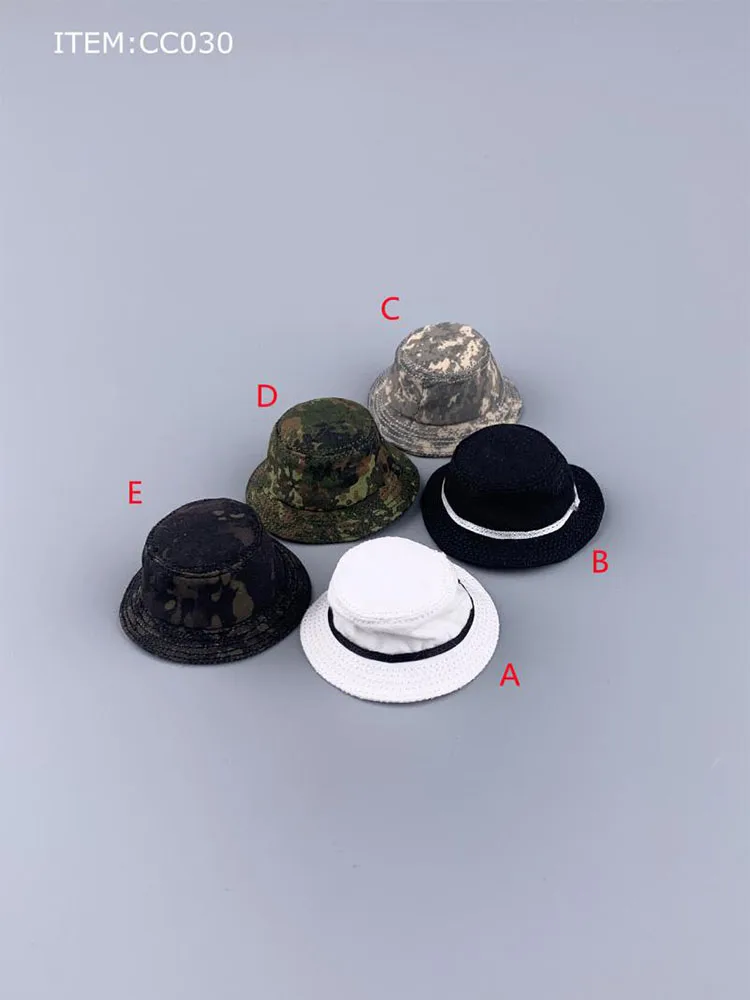 1/6 Scale Soldier Camouflage Bucket Hat Model Cc030 For 12'' Action ...