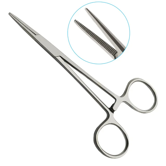 Stainless Steel Curved Tip And Straight Tip Forceps For Locking Clamp ...