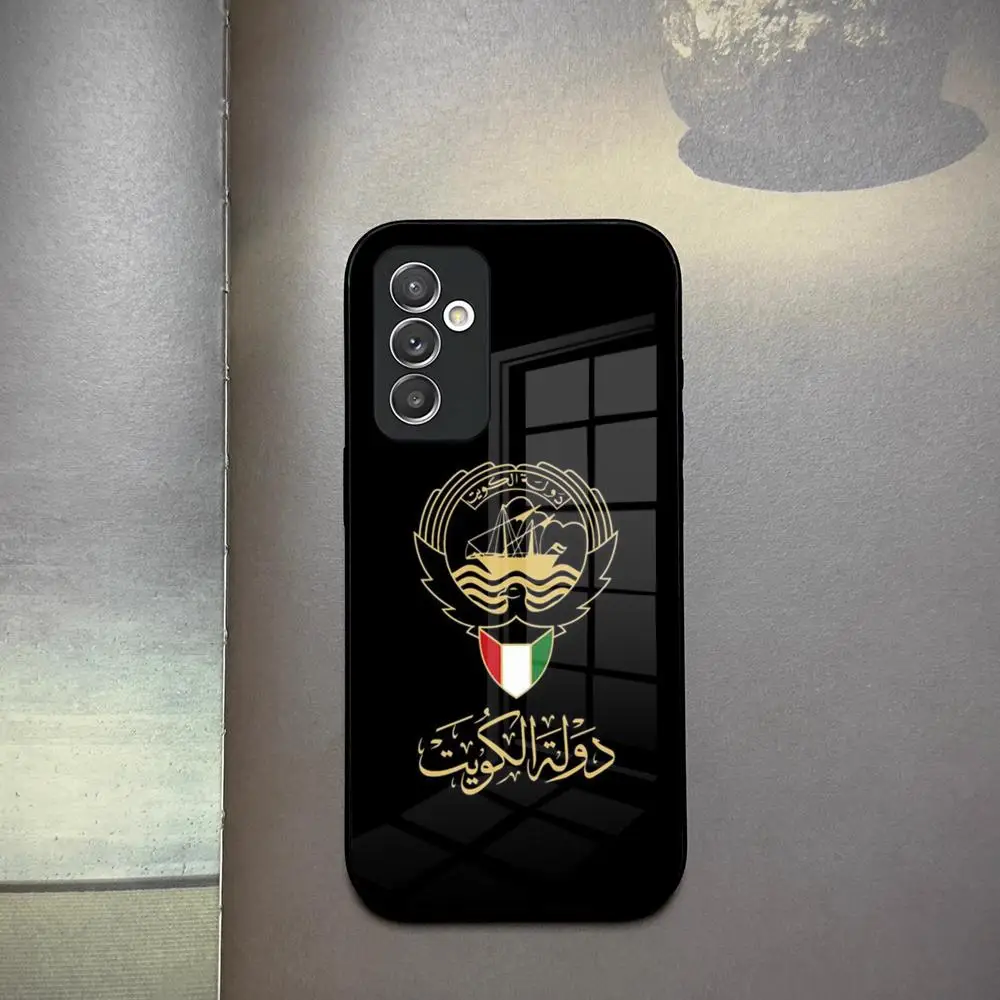 Kuwait Passport Flag Map Phone Case Glass For Samsung Galaxy S23 S25 ...