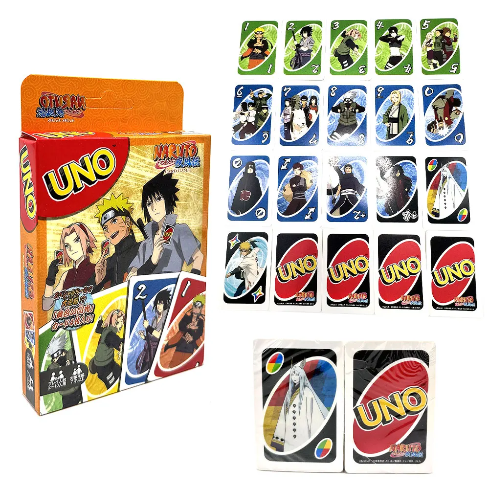 Jogos-Mattel-Jogo-de-Cartas-UNO-Naruto-Noite-Familiar-Apresentando-Gr ...