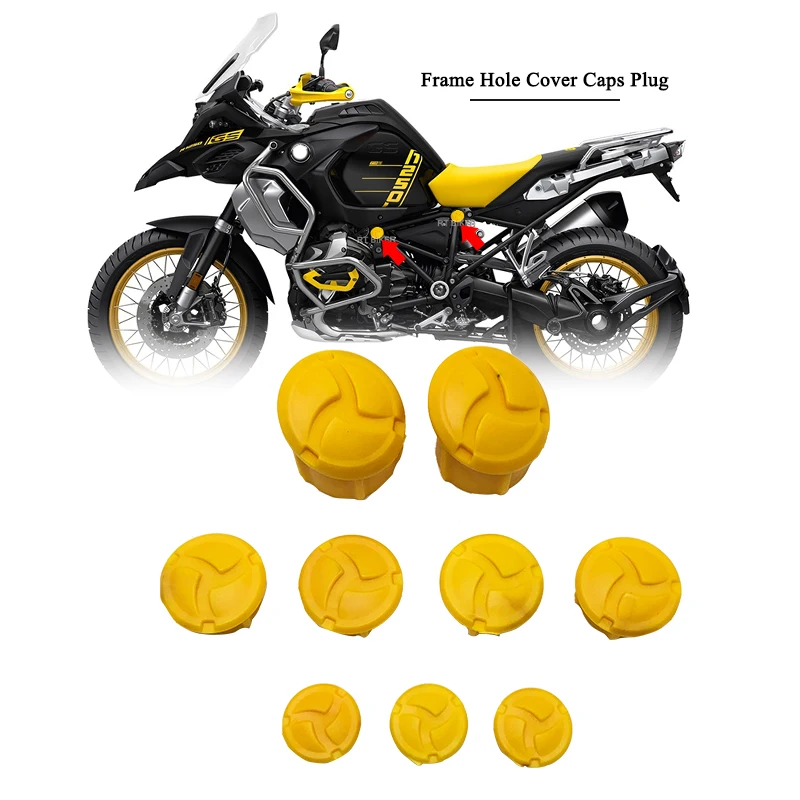 R1250GS-40th-Anniversary-Edition-Frame-Hole-Cover-Caps-Plug-Decorative ...