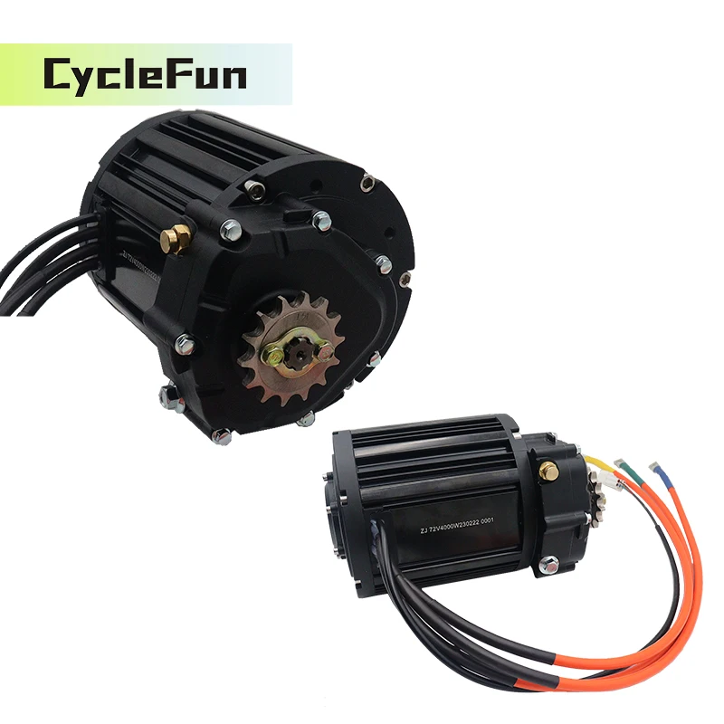QS138 4KW V3 90H PMSM Mid-Drive Motor With 1:2.35 Internal Reduction ...