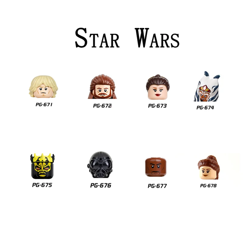 Star Wars Building Blocks PG8028 Brick Figure Figurines PG673 Princess ...