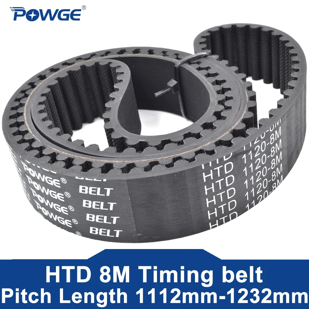 POWGE-HTD-8M-Timing-belt-Lp-1112-1120-1128-1136-1144-1152-1160-1168 ...