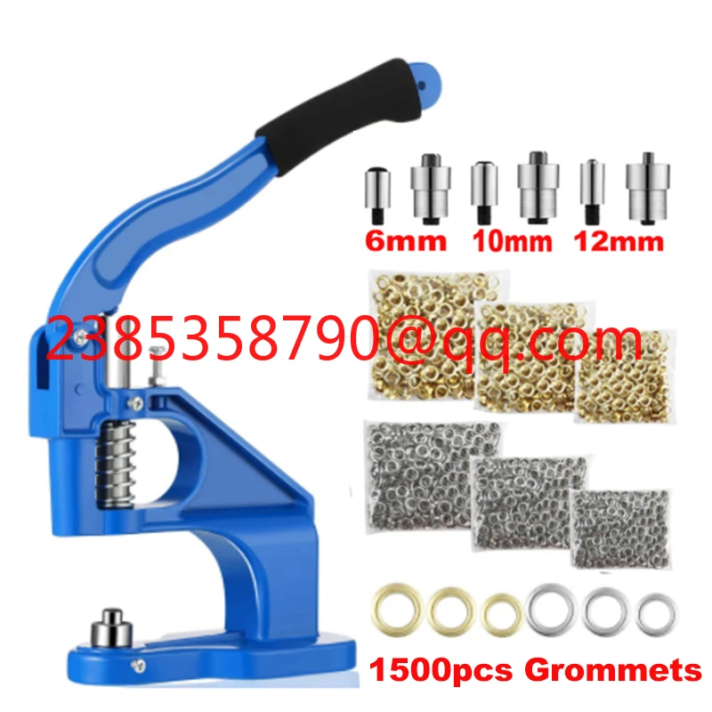 Manual Grommet Eyelet Machine DIY Hand Press Leathercraft Sewing ...