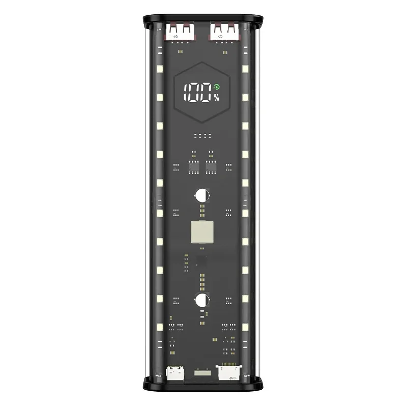 4*21700 DIY Power Bank Case PD22.5W Powerbank Case 21700 LED Screen ...