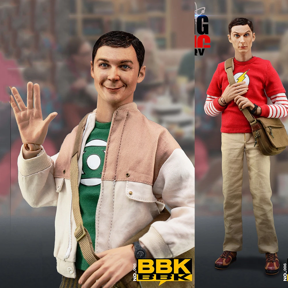 BBK006 1/6 Scale Collectible Gifted Scientist Sheldon Lee Cooper Jim ...