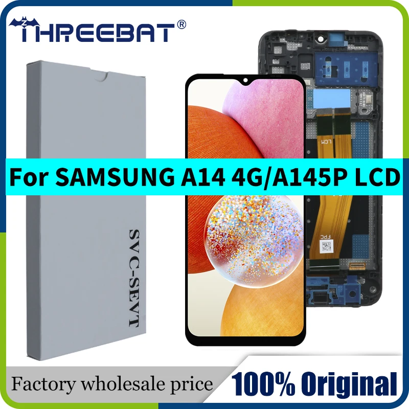 Pantalla LCD Original de 6,6 pulgadas para Samsung Galaxy A14, digitalizador de pantalla táctil ...