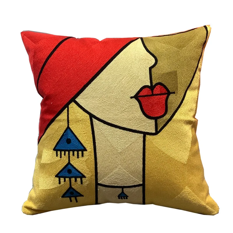 Linen-and-Cotton-Cushion-Covers-with-Intricate-Picasso-Designs-Stylish ...