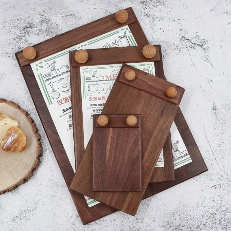 A4-A5-Clipboard-Solid-Walnut-Wood-Menu-Board-Solid-Wood-Display-Board ...