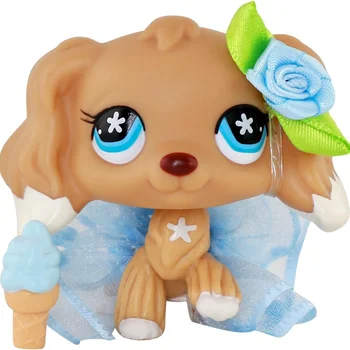Mini Pet Shop Yellow Cocker Spaniel #748 for lps Action Figures Animal ...