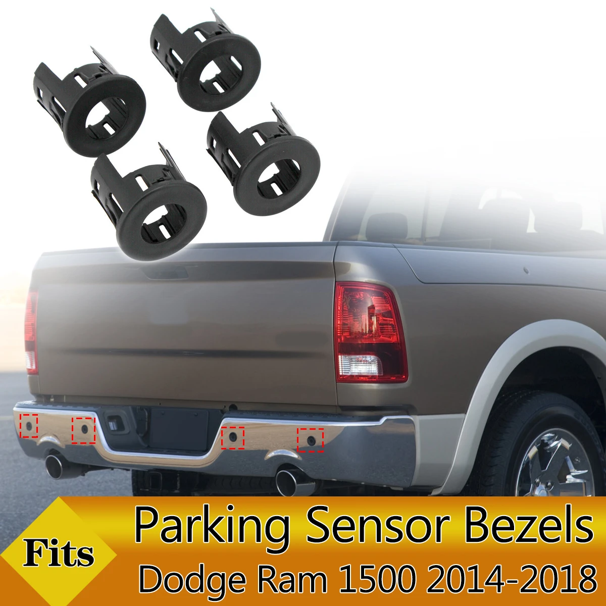 4Pcs/set Car Reversing Parking Radar Sensor Support Bracket Bezels Fit ...