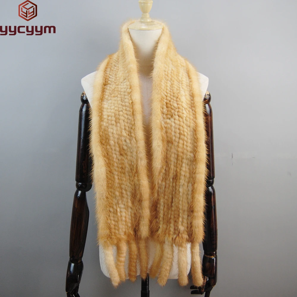 2024-Luxury-Women-Muffler-100-Real-Mink-Fur-Scarf-With-Tassel-Hand ...
