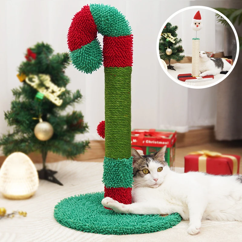 Cat-Tree-Christmas-Series-Cat-Scratching-Post-Detachable-Sisal-Vertical ...
