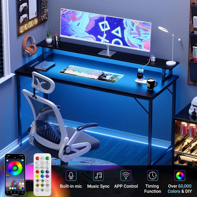 Home Diy Computer Desk Lighting