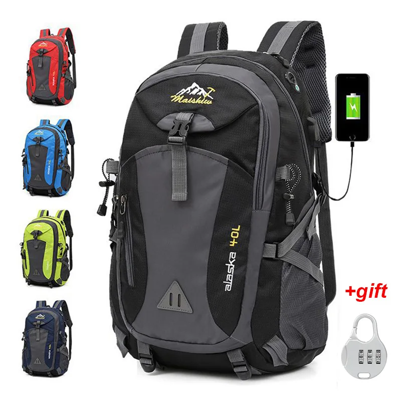 Anti theft Mountaineering Waterproof Backpack Men Riding Sport Bags ...