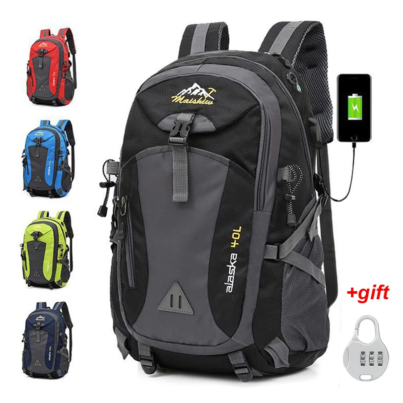 Anti theft Mountaineering Waterproof Backpack Men Riding Sport Bags ...