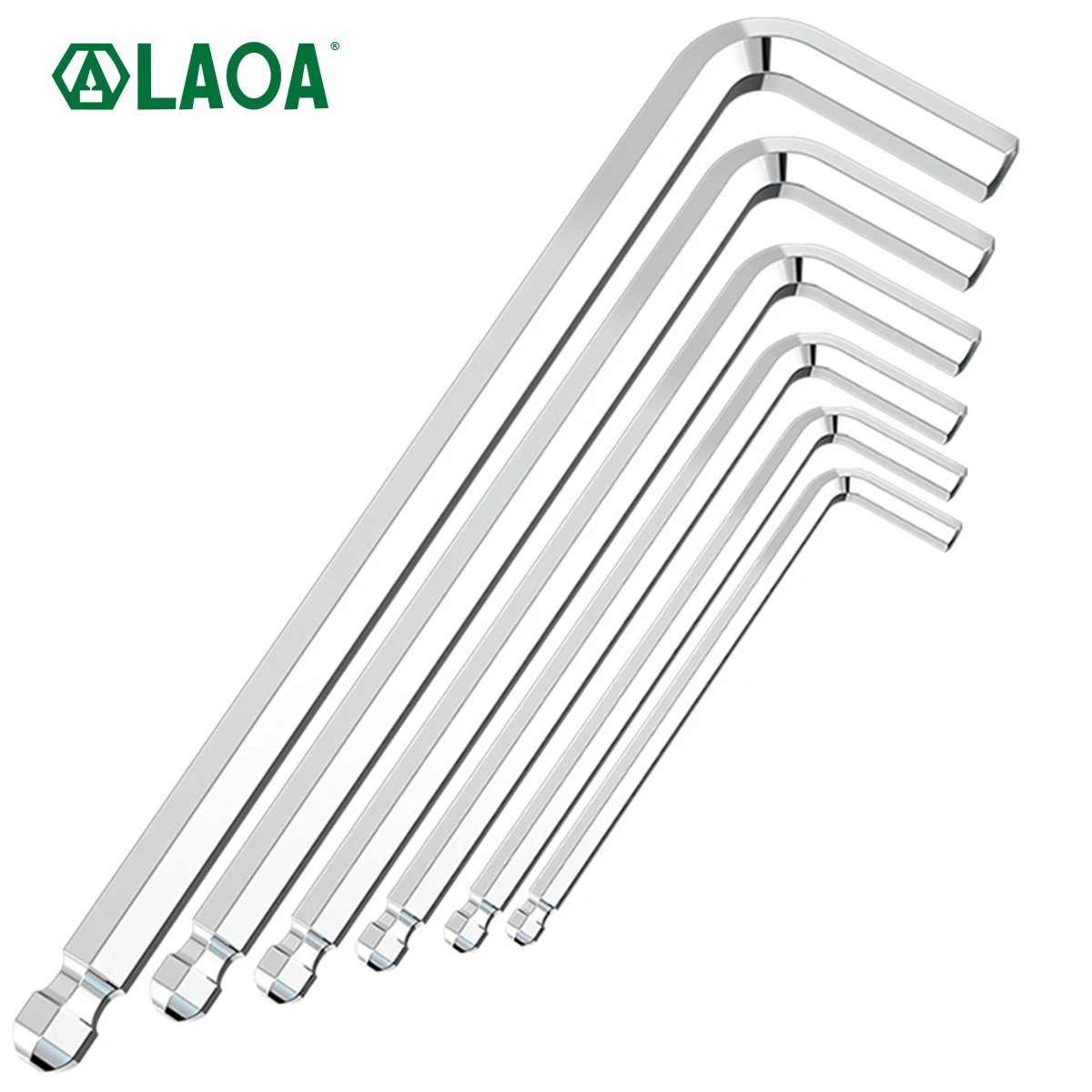 LAOA S2 Alloy Hex Key Single Super Hard L-type Flat Head Ball Wrench