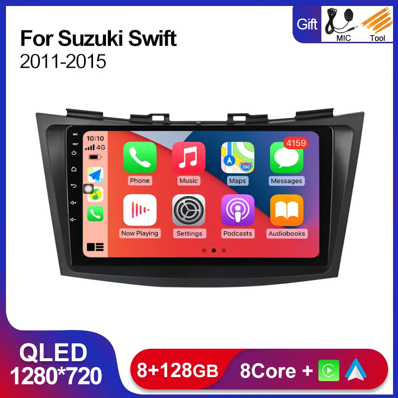 For-Carplay-Car-Radio-For-Suzuki-Swift-2011-2012-2013-2014-2015-Android ...