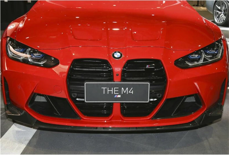 لسيارة BMW M3 G80 M4 G82 G83 2021 2022 2023 2024 ناشر شفة أمامية من ألياف الكربون الحقيقية ...