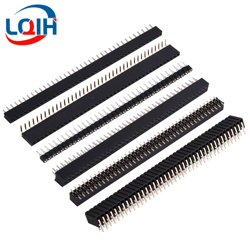 5PCS-Pitch-2-0mm-1x40-2x40-Pin-Single-Double-Row-Right-Angle-Straight ...
