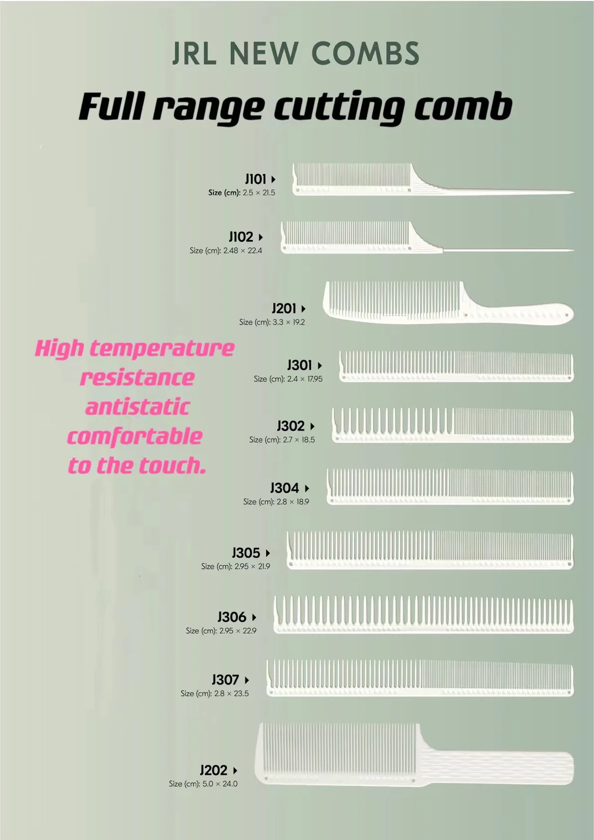 JRL-Comb-Original-Authentic-Professional-Hair-Cutting-Comb-Super-Cost ...